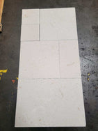Tuscan White Chiseled & Brushed Limestone Versailles Pattern — Stone ...