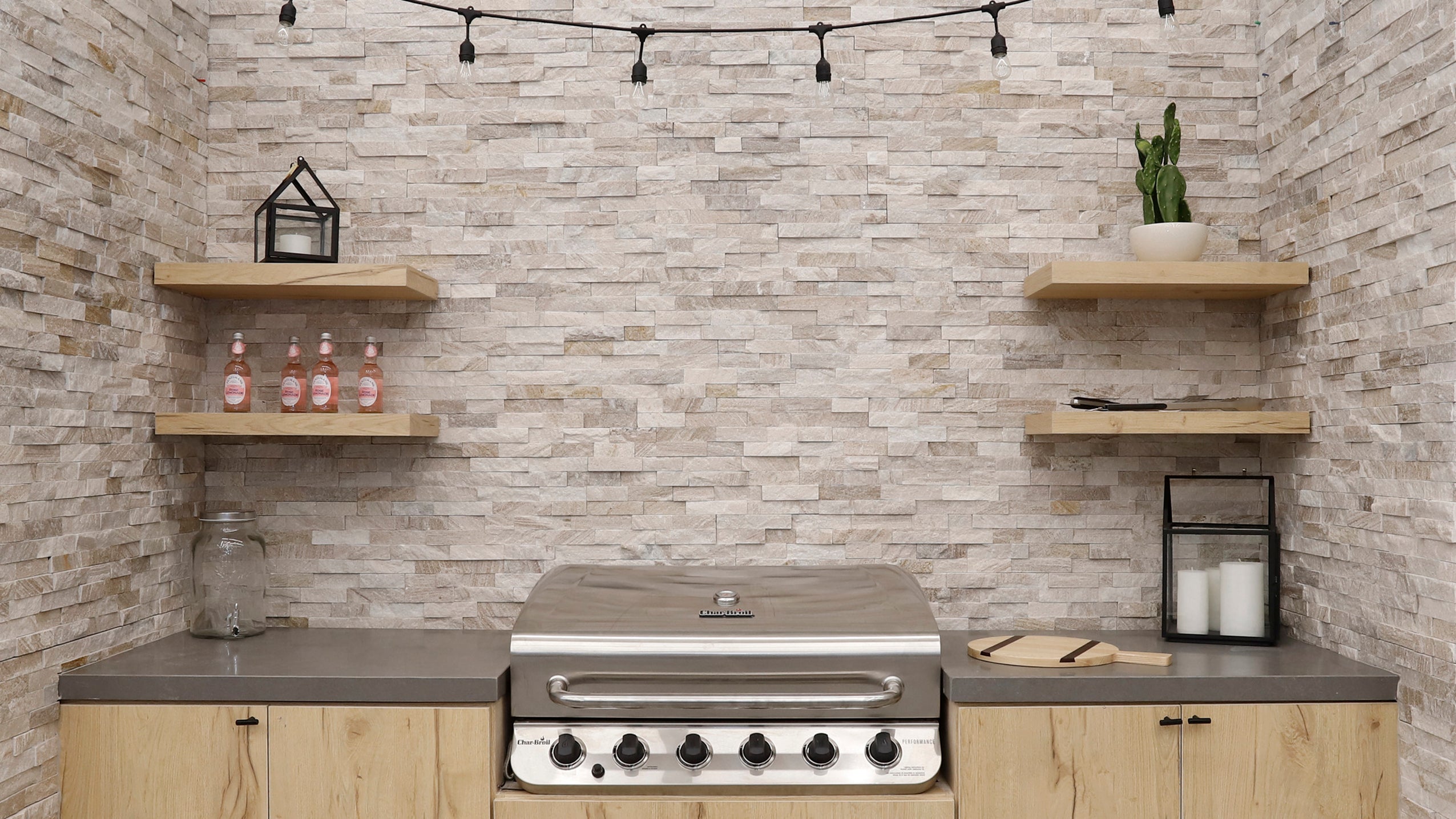 Bedrosians MILCRM Millennium Cream Natural Cleft Slate Ledgestone ...