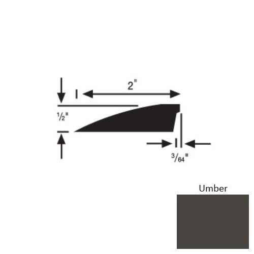 Flexco FlexTones 078 Umber Thermoplastic Vinyl Reducer | Lowest Price ...