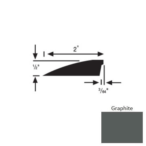 Flexco FlexTones 093 Graphite Thermoplastic Vinyl Reducer — Stone ...