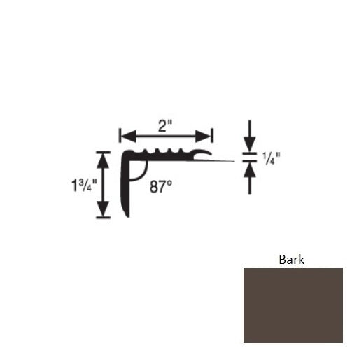 Flexco FlexTones 002 Bark Thermoplastic Vinyl Carpet Stair Nosing ...