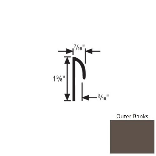 Flexco FlexTones 038 Outer Banks Vinyl Tapered Carpet Cove Cap — Stone ...