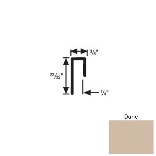 Flexco FlexTones 032 Dune Thermoplastic Vinyl Square Carpet Cove Cap ...