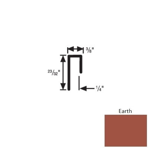 Flexco FlexTones 062 Earth Thermoplastic Vinyl Square Carpet Cove Cap ...