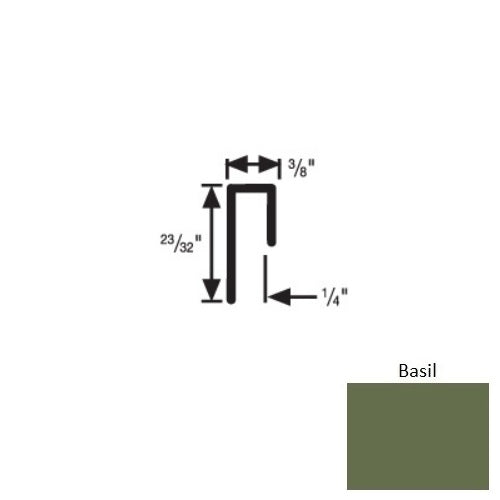 Flexco FlexTones 097 Basil Thermoplastic Vinyl Square Carpet Cove Cap ...
