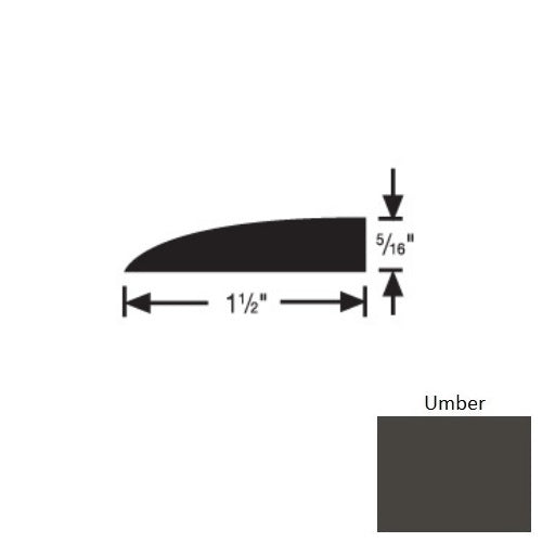 Flexco FlexTones 078 Umber Thermoplastic Vinyl Carpet Edge Reducer ...