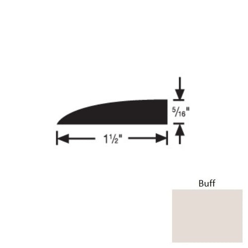 Flexco FlexTones 094 Buff Thermoplastic Vinyl Carpet Edge Reducer ...