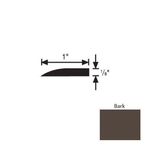 Flexco FlexTones 002 Bark Thermoplastic Vinyl Tile Reducer Strip ...