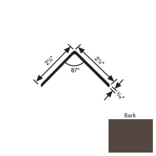 Flexco FlexTones 002 Bark Thermoplastic Vinyl Corner Guard — Stone ...