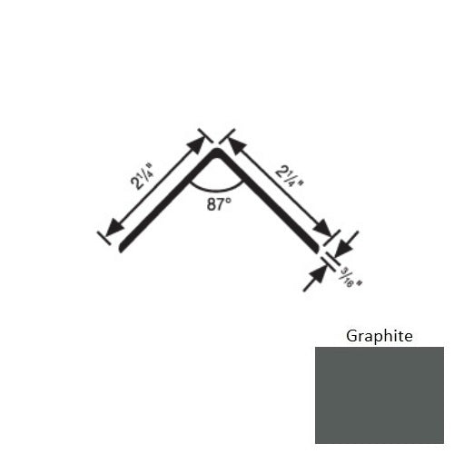 Flexco FlexTones 093 Graphite Thermoplastic Vinyl Corner Guard — Stone ...