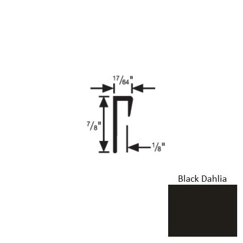 Flexco FlexTones 001 Black Dahlia Vinyl Square Resilient Cove Cap ...