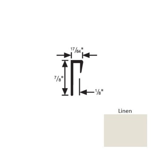 Flexco FlexTones 011 Linen Vinyl Square Resilient Cove Cap — Stone ...