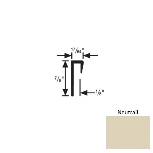 Flexco FlexTones 020 Neutrail Vinyl Square Resilient Cove Cap — Stone ...