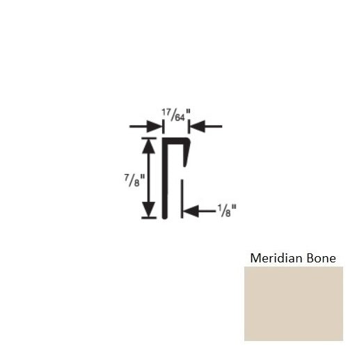 Flexco FlexTones 030 Meridian Bone Vinyl Square Resilient Cove Cap ...