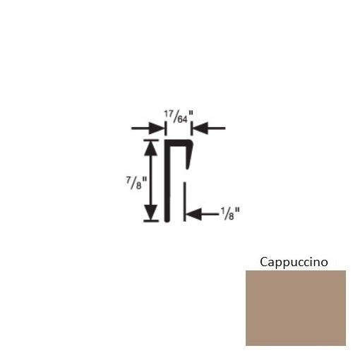 Flexco FlexTones 065 Cappuccino Vinyl Square Resilient Cove Cap — Stone ...