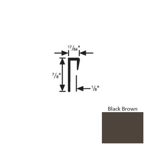 Flexco FlexTones 071 Black Brown Vinyl Square Resilient Cove Cap ...