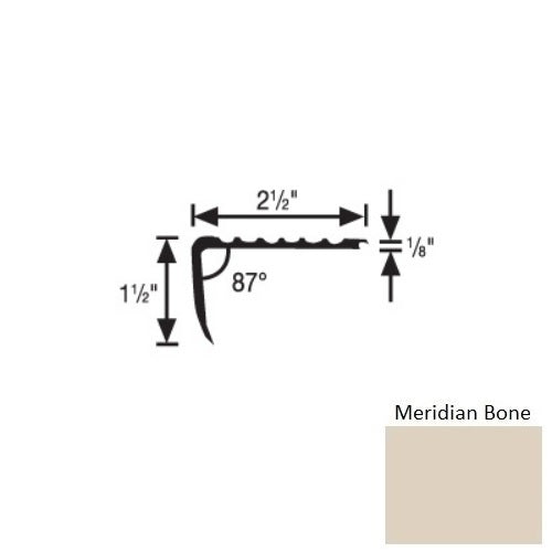 Flexco FlexTones 030 Meridian Bone Vinyl Overlap Stair Nosing — Stone ...