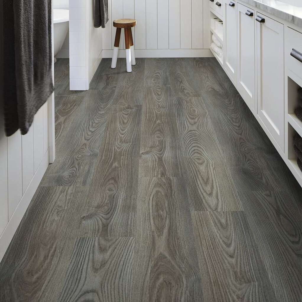 Shaw Anvil Plus 07062 Grey Chestnut ArmourBead Vinyl Plank — Stone ...