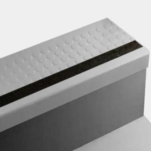 Tarkett Johnsonite 23 Vapor Grey Angle Fit Stair Tread without Riser ...