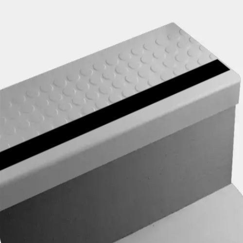 Tarkett Johnsonite 23 Vapor Grey Angle Fit Stair Tread without Riser ...