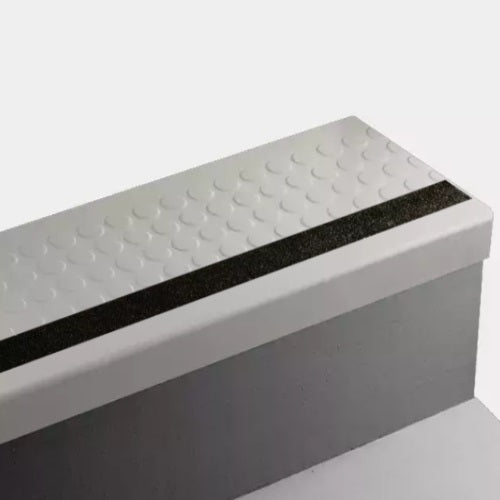 Tarkett Johnsonite 24 Grey Haze Angle Fit Stair Tread without Riser ...