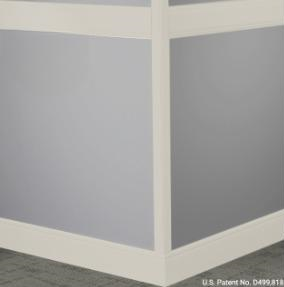 Tarkett Johnsonite 24 Grey Haze Millwork Rampart Chair Rail — Stone ...