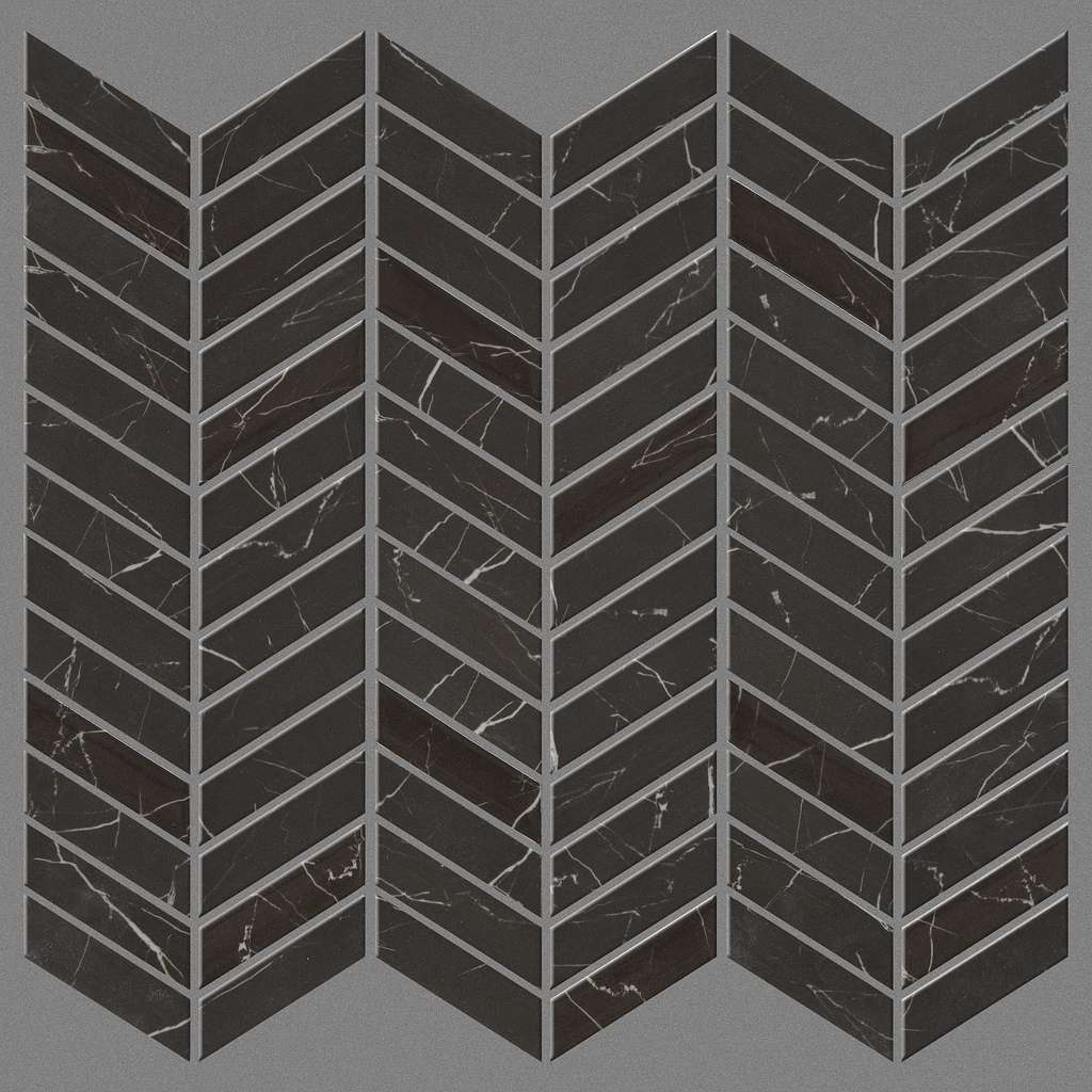 Shaw Gala 00900 Black Tie Smooth Glass Mosaic | Lowest Price — Stone ...