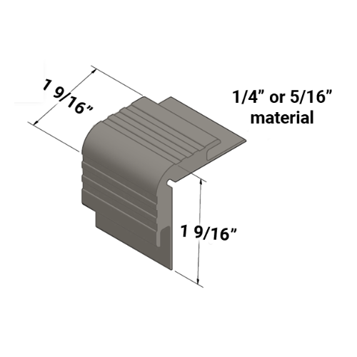 Tarkett Johnsonite 29 Moon Rock Double Undercut Carpet Stair Nose ...