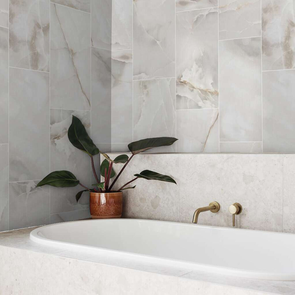 Shaw Gemstone 00100 White Polished Porcelain Tile | Lowest Price ...