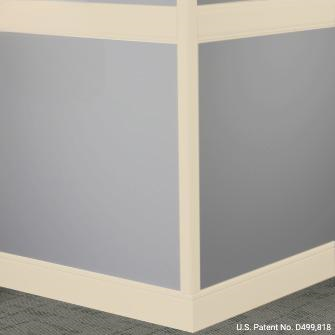 Tarkett Johnsonite 34 Almond Millwork Rampart Chair Rail — Stone & Tile ...