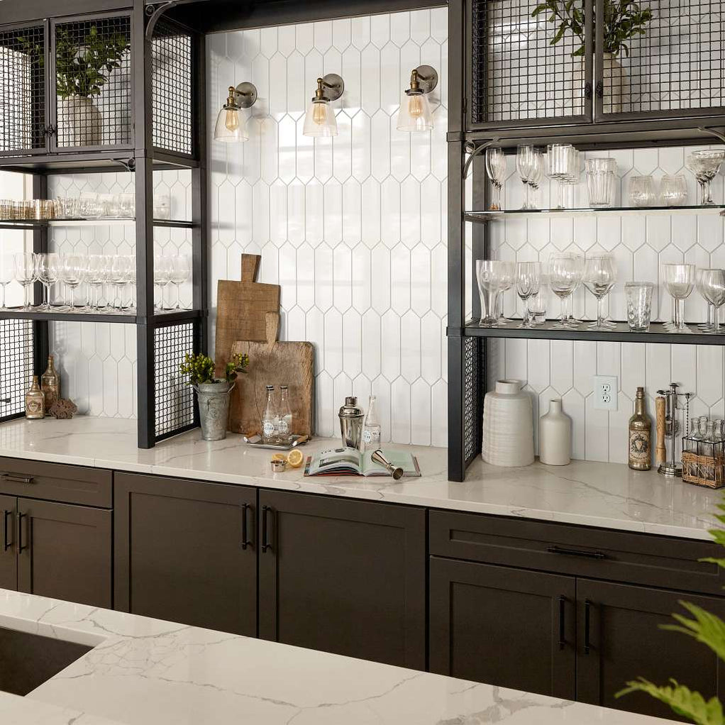 Shaw Cutlass 00100 White Picket Glossy Ceramic Tile | Lowest Price ...