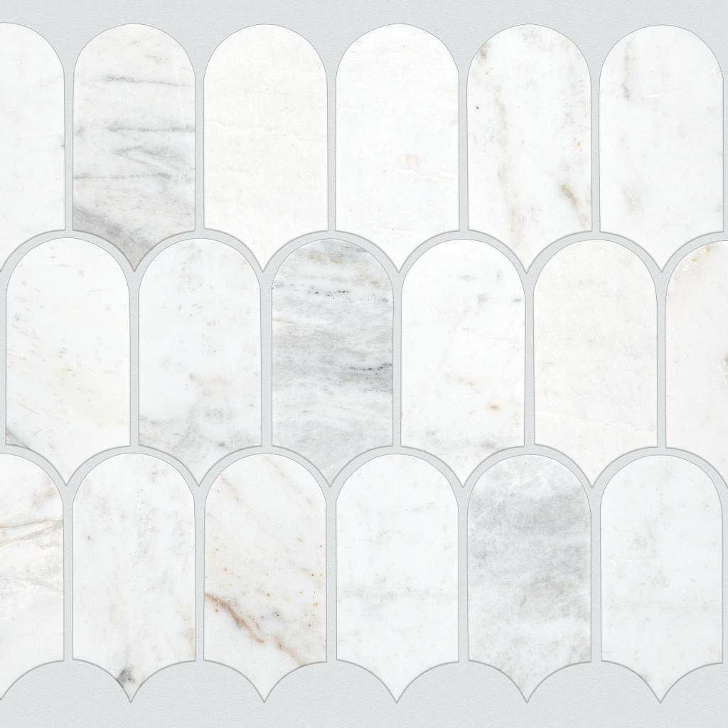 Shaw Chateau 00125 Cashmere White Natural Stone Mosaic | Lowest Price ...