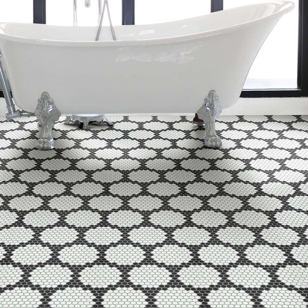 Shaw Retro Colony 00900 Black Matte Glass Mosaic | Lowest Price — Stone ...