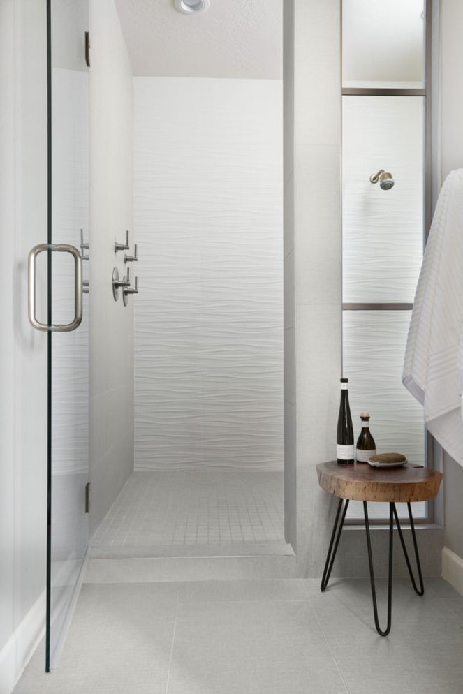 Arizona Tile 3D White Ribbon Matte Ceramic Tile | Lowest Price — Stone ...