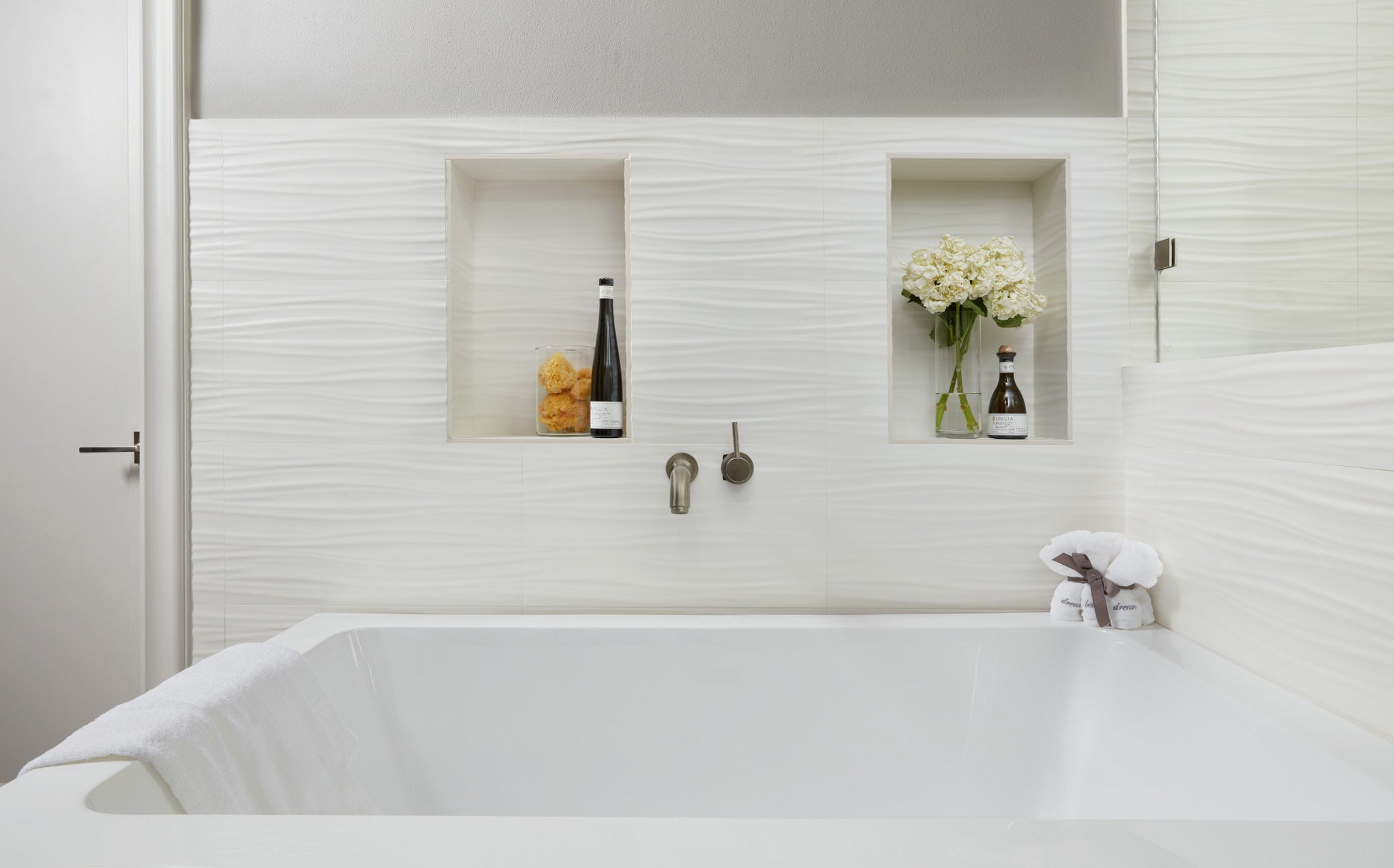 Arizona Tile 3D White Ribbon Matte Ceramic Tile | Lowest Price — Stone ...