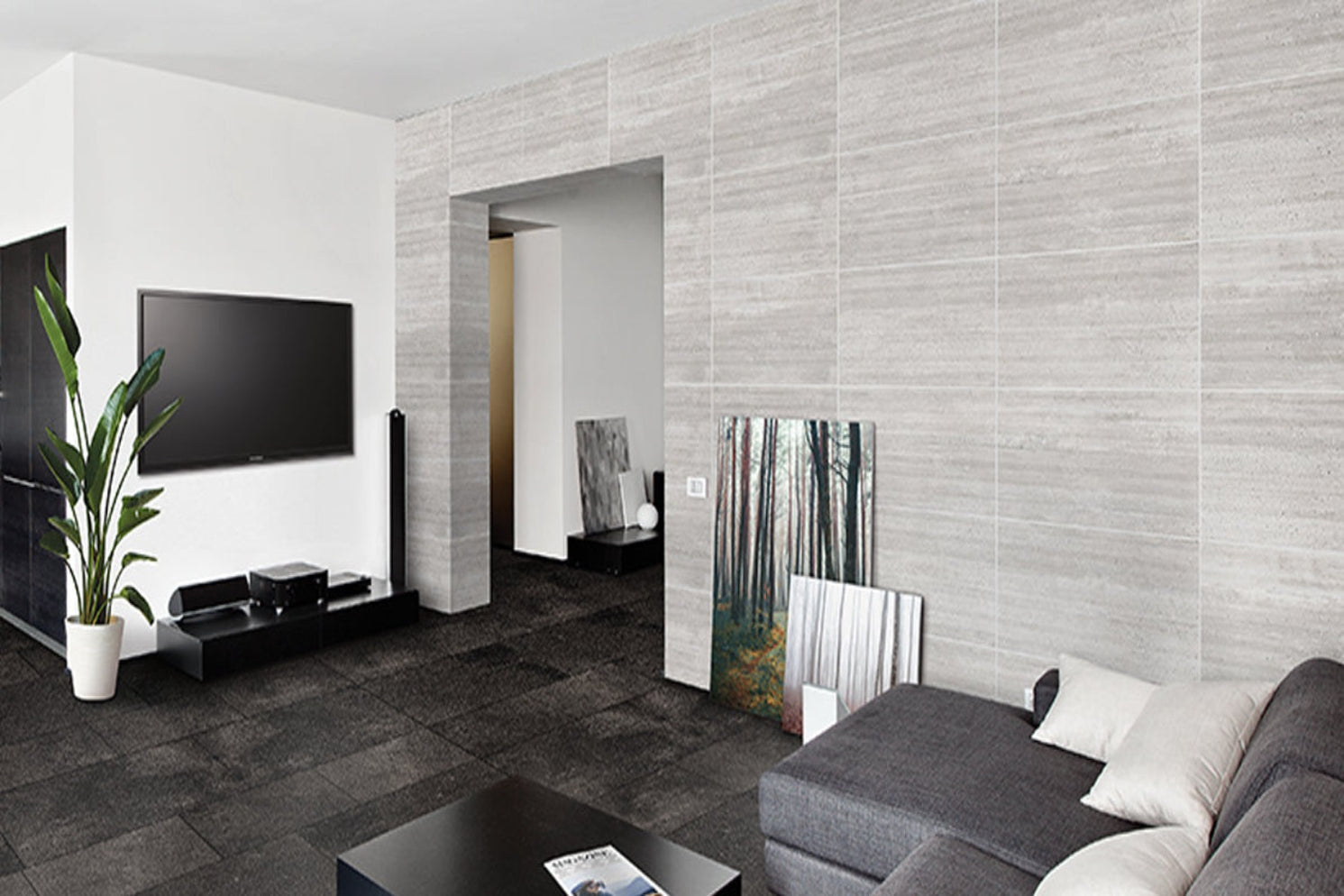 Iris Ecocrete Aqua Rigato Textured Porcelain Tile | Lowest Price ...