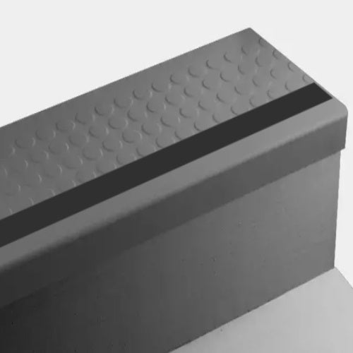 Tarkett Johnsonite 40 Black Angle Fit Stair Tread without Riser — Stone ...