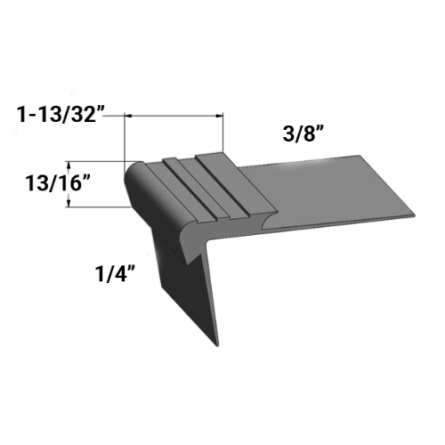 Tarkett Johnsonite 40 Black Vinyl Slim Line Nosing | Lowest Price ...