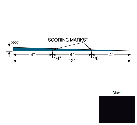 Tarkett Johnsonite 40 Black Vinyl Subfloor Leveler | Lowest Price ...