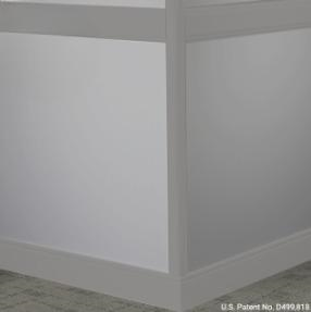 Tarkett Johnsonite 48 Grey Millwork Rampart Chair Rail — Stone & Tile ...