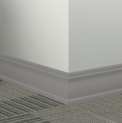 Tarkett Johnsonite 48 Grey Rubber Millwork Contoured Wall Base — Stone ...