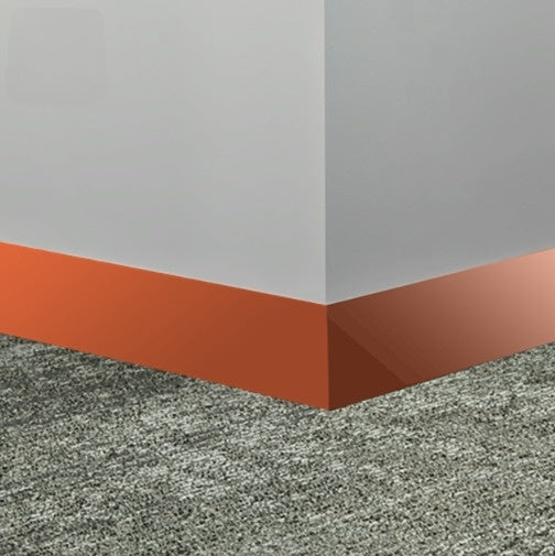 Tarkett Johnsonite 62 Tangerine Tango Rubber Millwork Contoured Wall ...