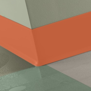 Tarkett Johnsonite 62 Tangerine Tango Vinyl Traditional Wall Base ...