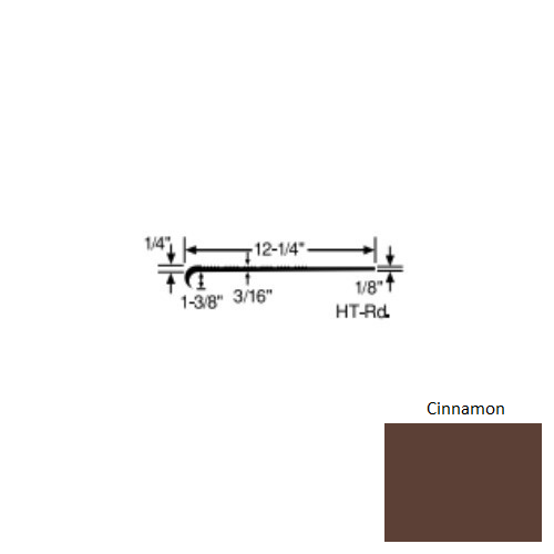 Tarkett Johnsonite 76 Cinnamon Vinyl Safe T Rib Stair Tread — Stone ...