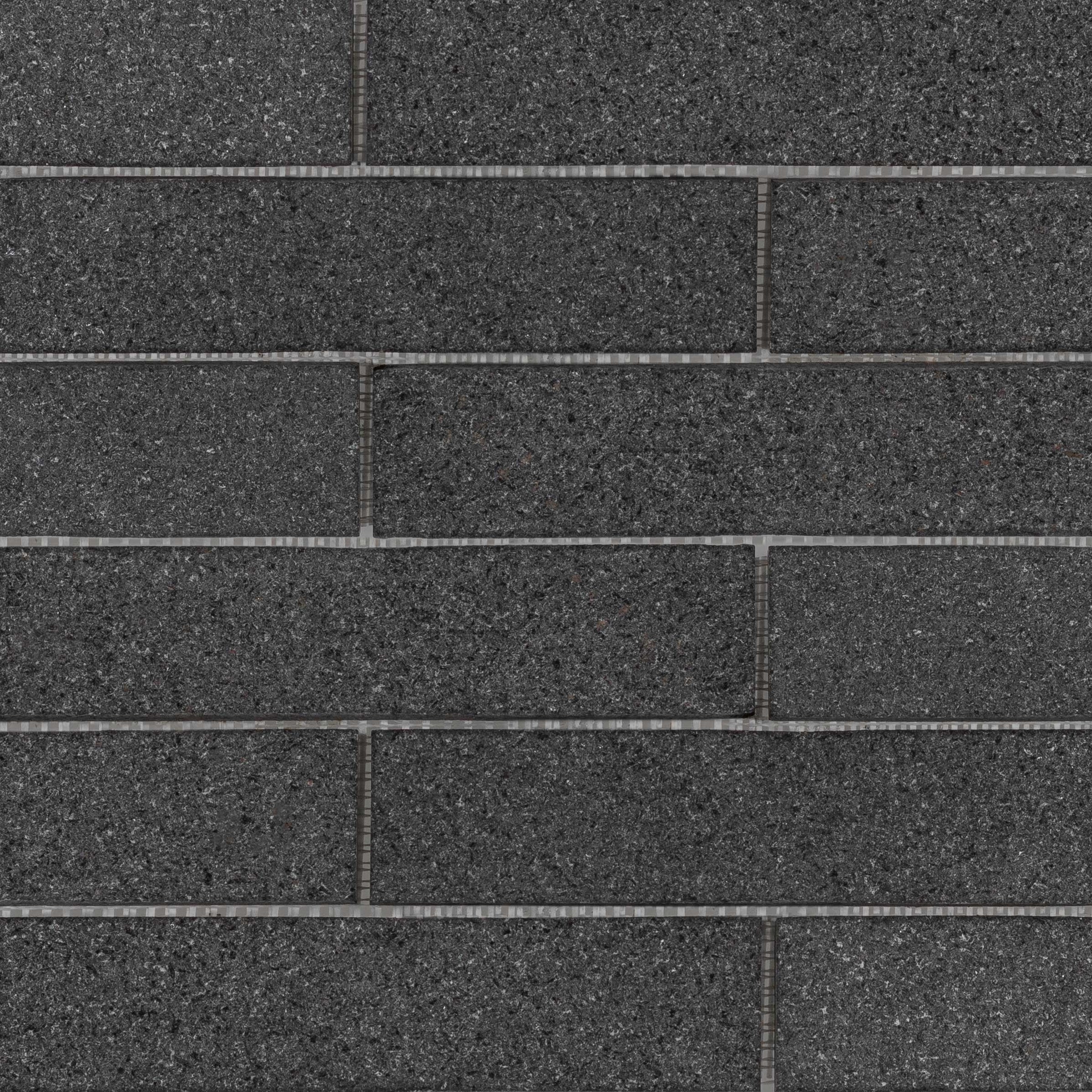 Absolute Black Flamed Granite Thin Brick Veneer | Lowest Price — Stone ...