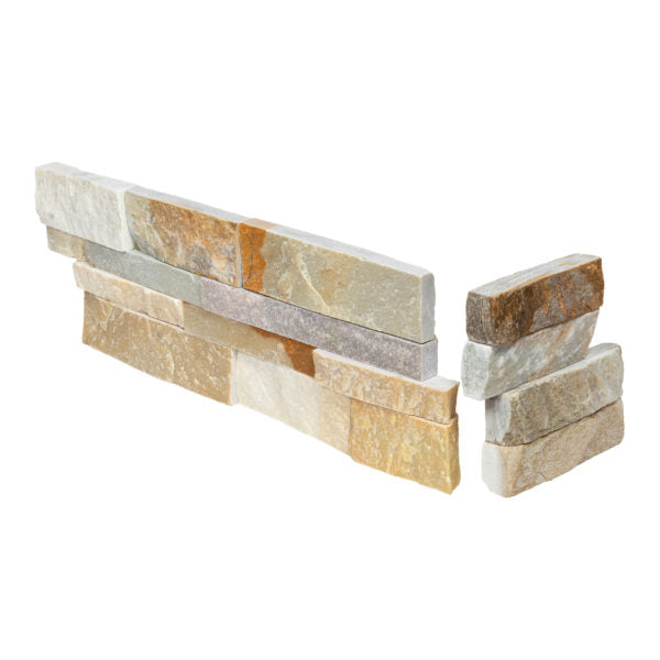 Amber Gold Dressed Quartzite Ledgestone Corner | Lowest Price — Stone ...