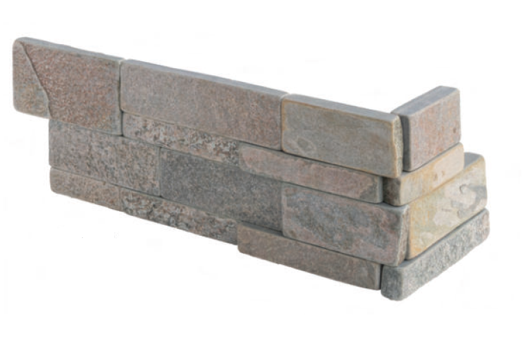 Antique Gold Tumbled Quartzite Ledgestone Corner | Lowest Price — Stone ...