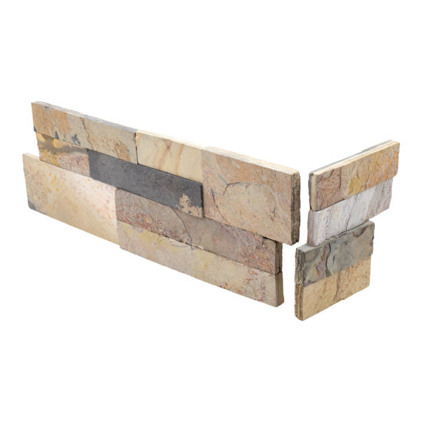 Autumn Natural Cleft Face, Gauged Back Slate Ledgestone Corner — Stone ...