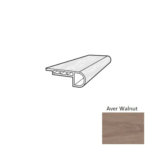 COREtec Plus HD Integrated Bevel Aver Walnut Vinyl Flush Stair Nose ...