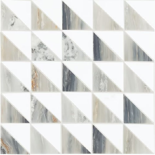 Daltile Gamma DA70 Azure Blend Honed Natural Stone Mosaic — Stone ...